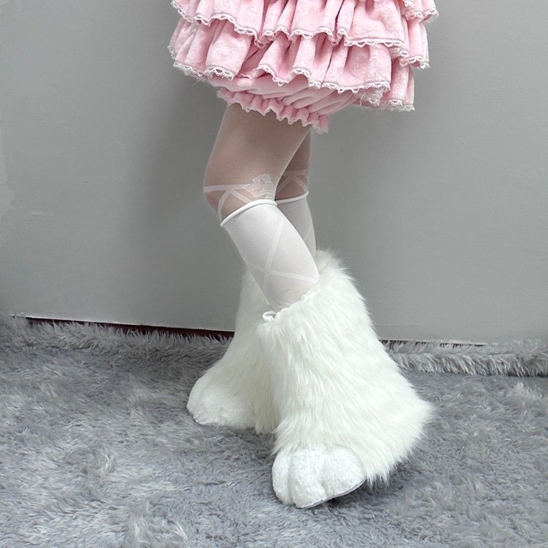 Kig Series Furry Foot Cover Suit for Girl Cute Cosplay Props Big Shoes ...