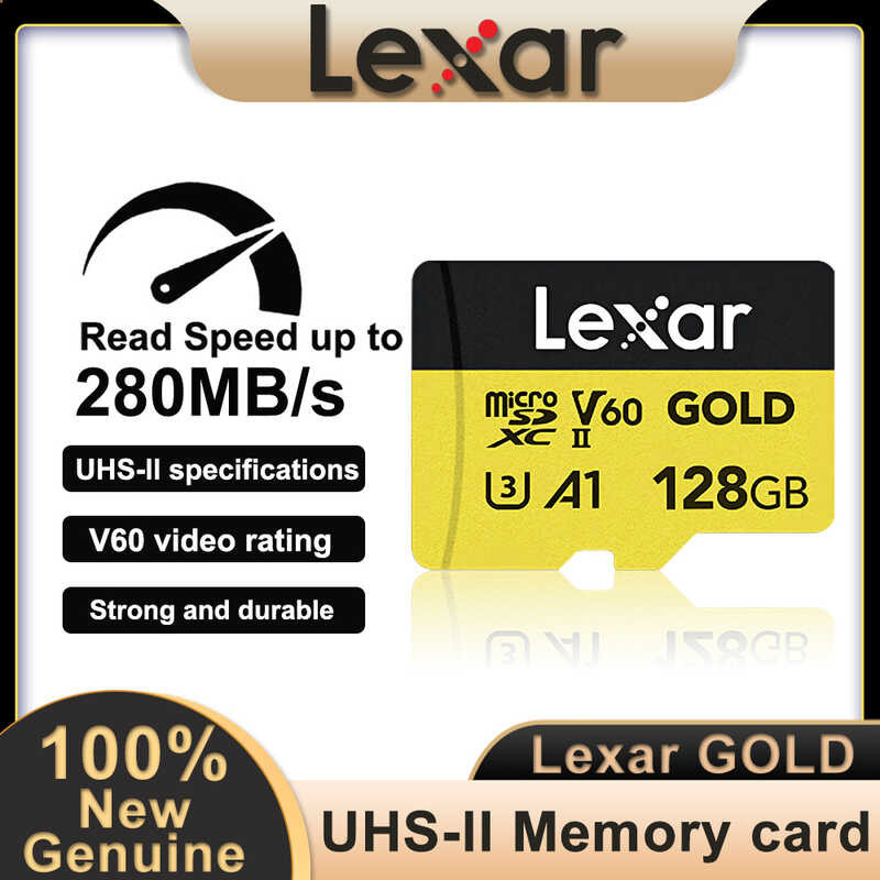 764 Lexar Uhs-Ii Microdxc V60 Card, Angkop Para Sa 4K Drones/Camera ...