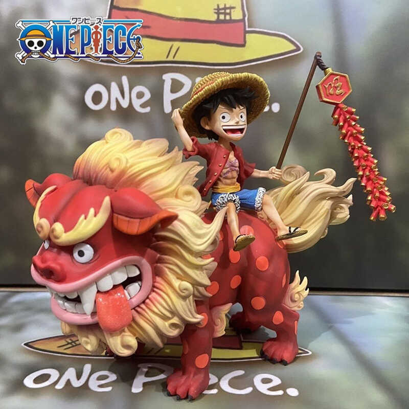 Anime One Piece Home Straw Monkey D Action Figure Lion Luffy 2024 New ...