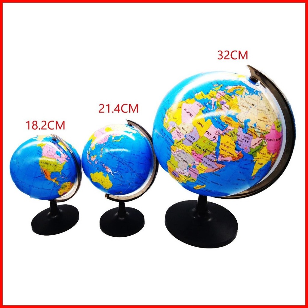 14.2cm World Map Globe rotating Map | Shopee Philippines