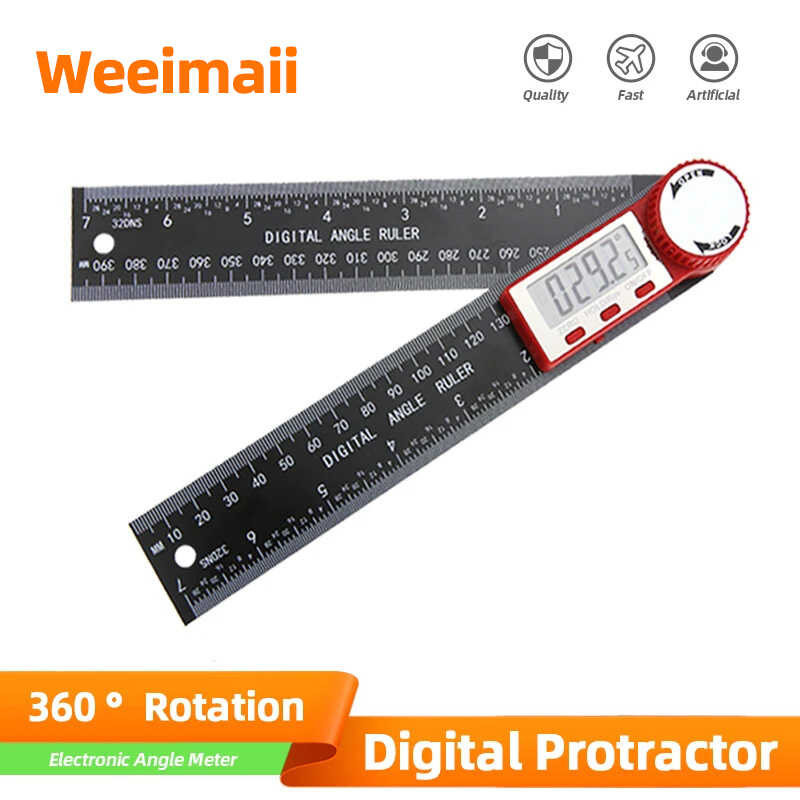 Digital Protractor Digital Angle Ruler Metric Goniometer 360 Degree ...