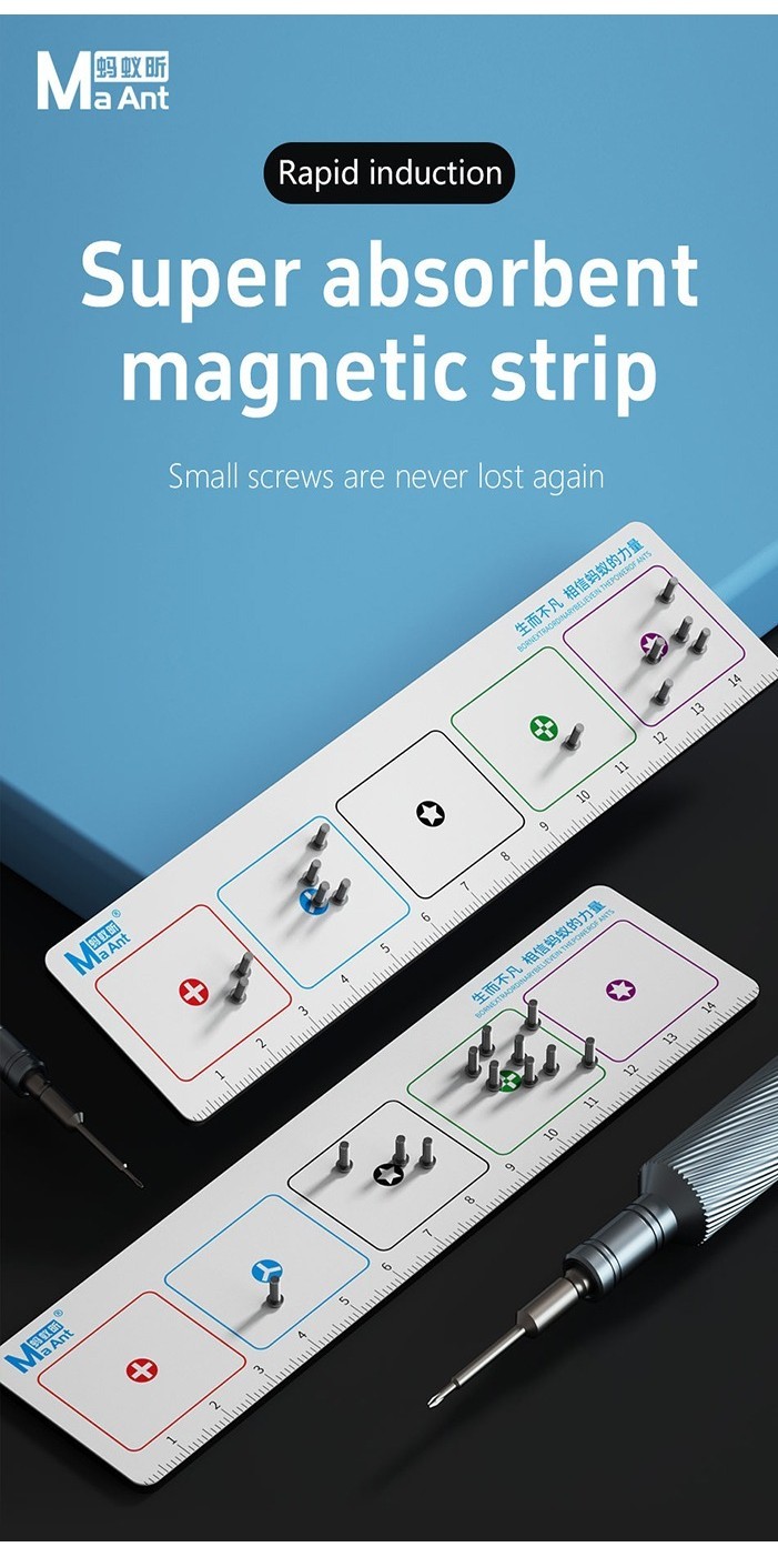 Maant CX-002 Magnetic screw storage pad Super power Magnet strip Magnetic storage Adsorbed screw ...