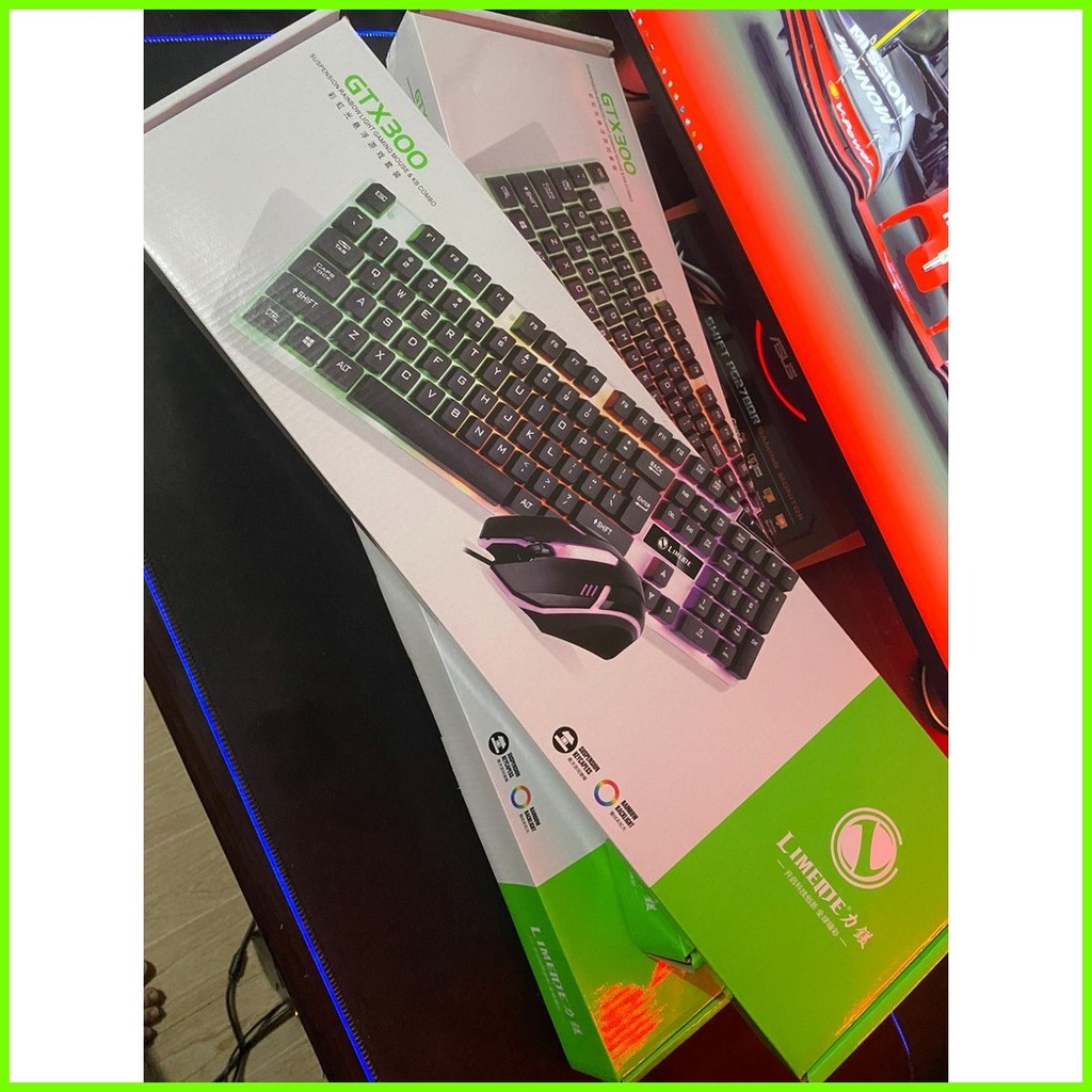 Limeide GTX-300 Keyboard and Mouse Combo Bundle Suspension Keyboard ...