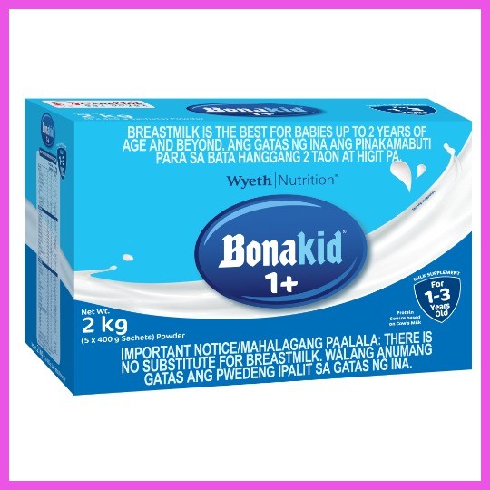 BONAKID 1+ Stage 3 Milk Supplement for 1 to 3 years old 2kg | Shopee ...