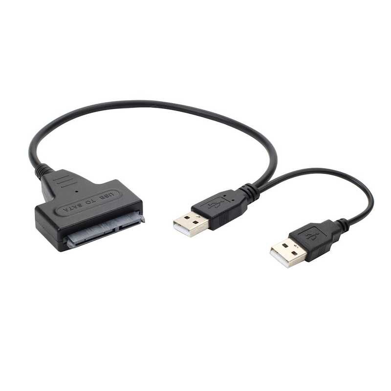 Double ended 2.0 easy drive cable SATA to USB 2.5-inch SATA hard drive ...