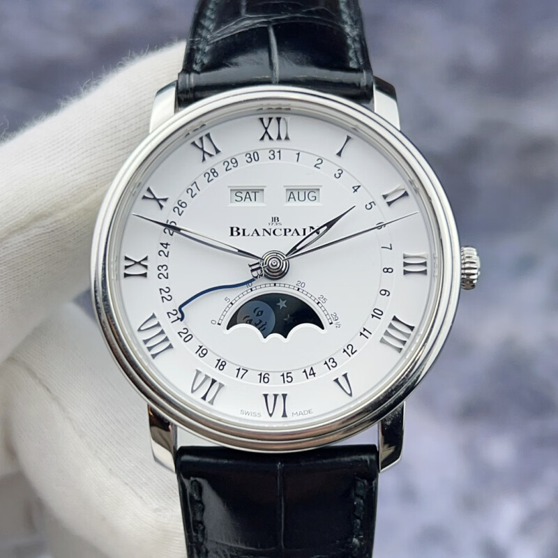 Blan Classic Series Men's Watch 6654 Date Week Month Face Moon Phase ...