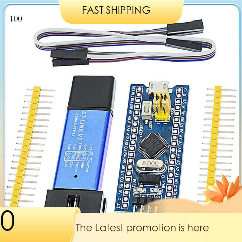 Board Development Simulator Download Programmer Mininum System Arm Stm32 ST-Link V2 STM32F103C8 ...