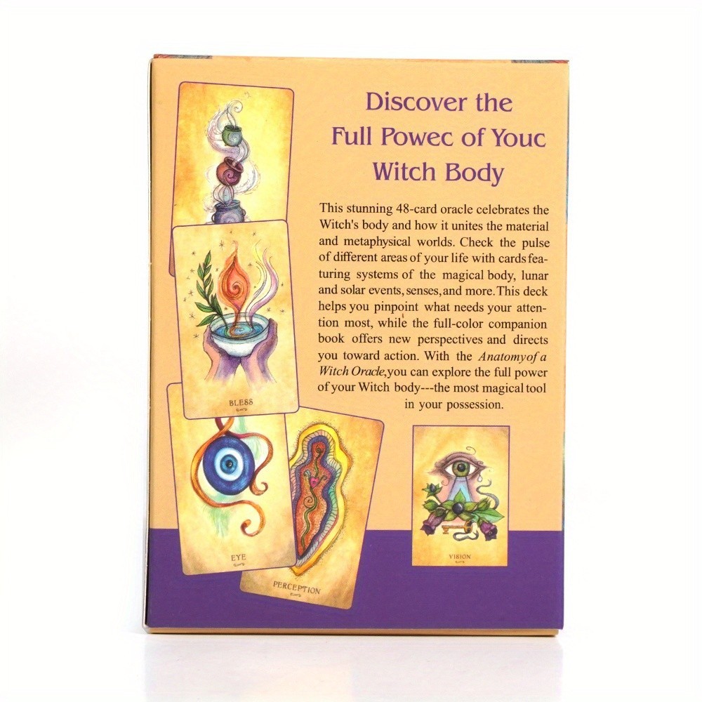 Anatomy of A Witch Oracle Cards Tarot Cards Party Board Game Fate Card ...