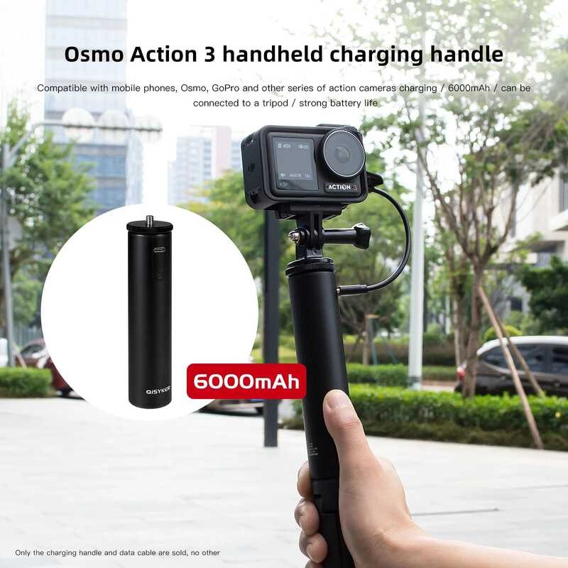 6000Mah Charger Handle Power Bank Selfie Stick Extension Holder Tripod ...