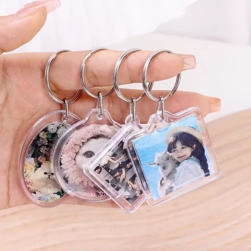 5/10/20/30Pcs Acrylic Photo Frame Keychain / Transparent Pictures ...