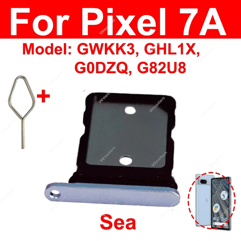 For Google Pixel 7 7 Pro 7A SIM Card Tray Holder Sim Card Tray Reader ...