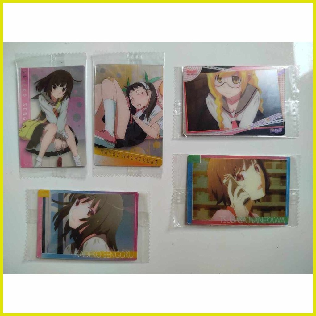 ♒ Bakemonogatari/Nisemonogatari/Monogatari Wafer Anime Cards (SEALED ...