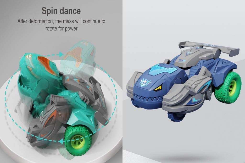 Dj Deformed Dinosaur Car Deformable Portable Plastic Dinosaur Hit ...