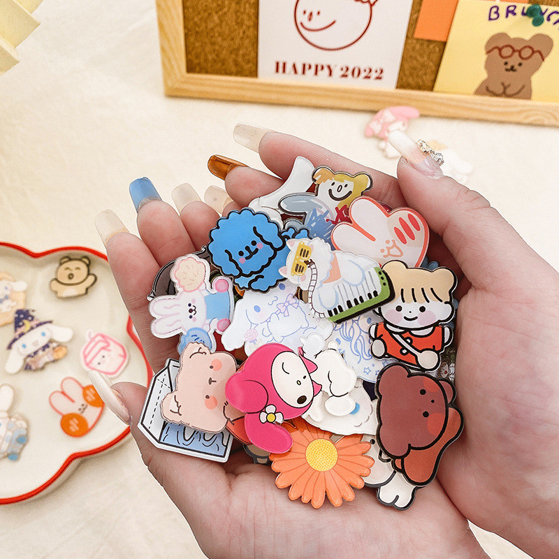Cute Animal Badges for Girls and Boys Diversity Pins for Kids Acrylic ...
