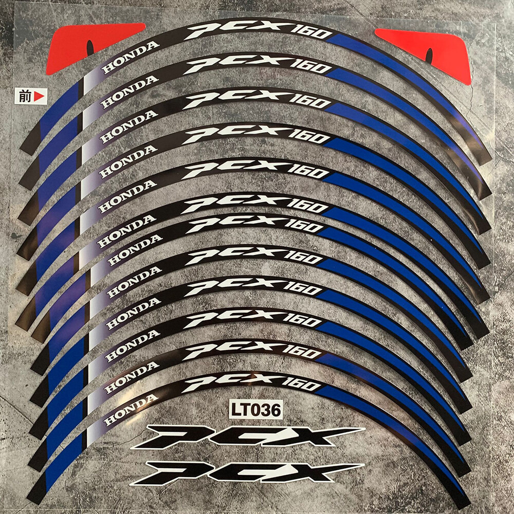 Motorcycle Wheel Stickers Outer Wheel Rim Sticker Tire Film Border ...