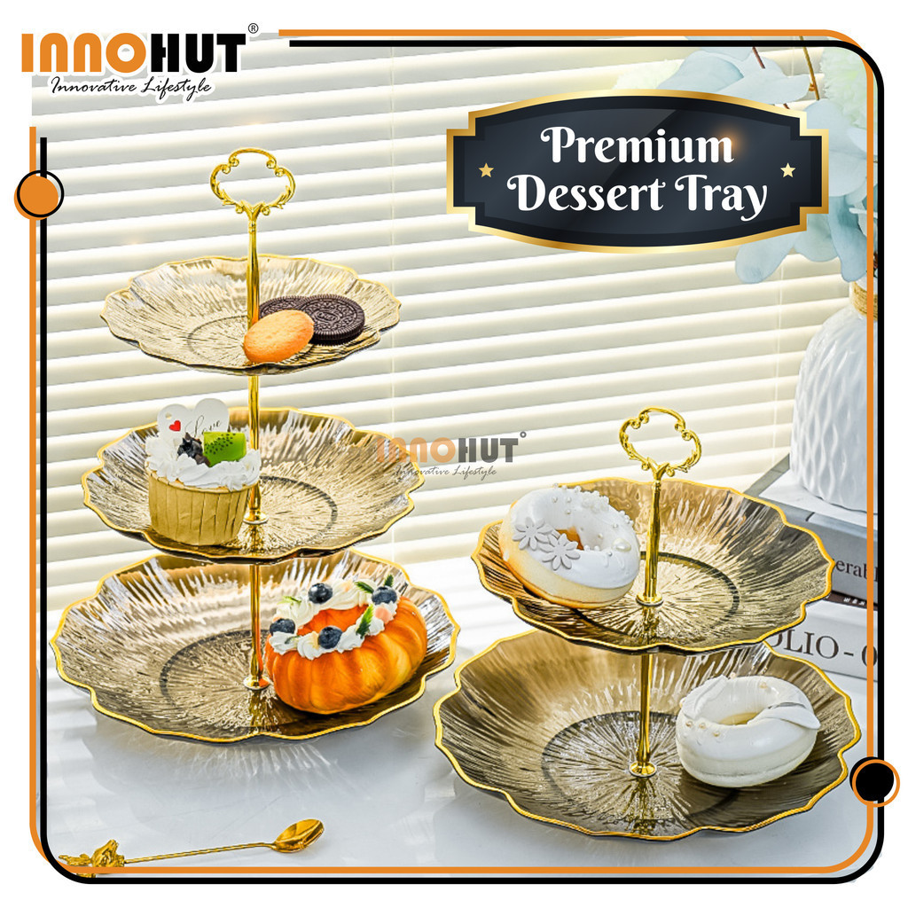 [3 Tier] Innohut High Tea Stand Dessert Tray Serving Platter Dulang ...