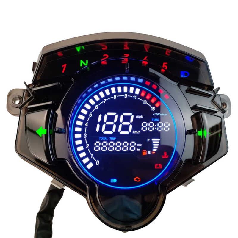 Bigla 8 Instrument LCD Display Dashboard Speedometer Gamit Ang Clock ...