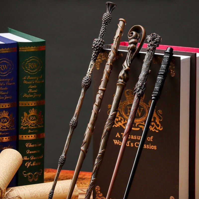 LY New Cool Wand Metal Core Magic Wand Show Props Dumbledore's Magic ...