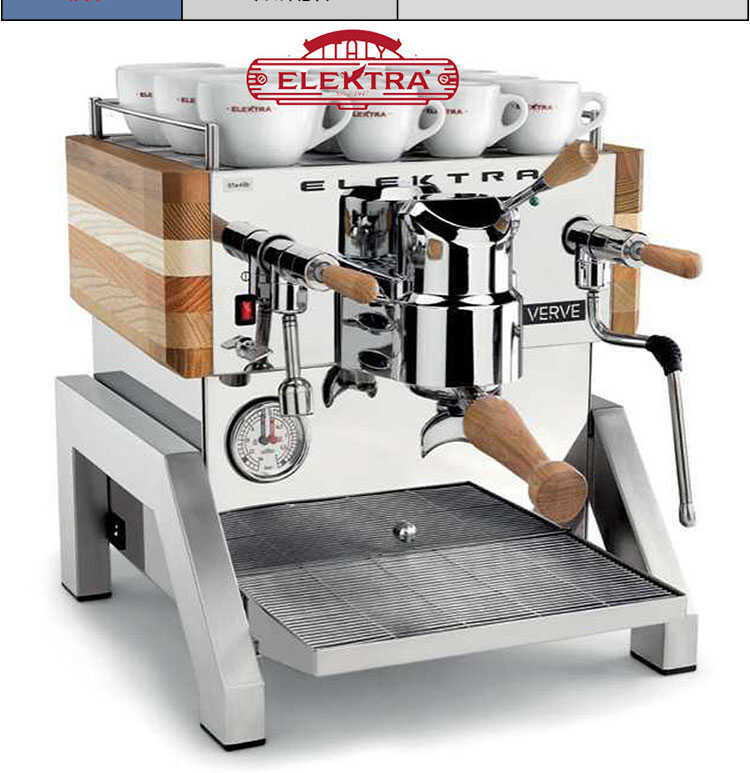 Italian Elektra Verve semi-automatic coffee machine without bottom ...