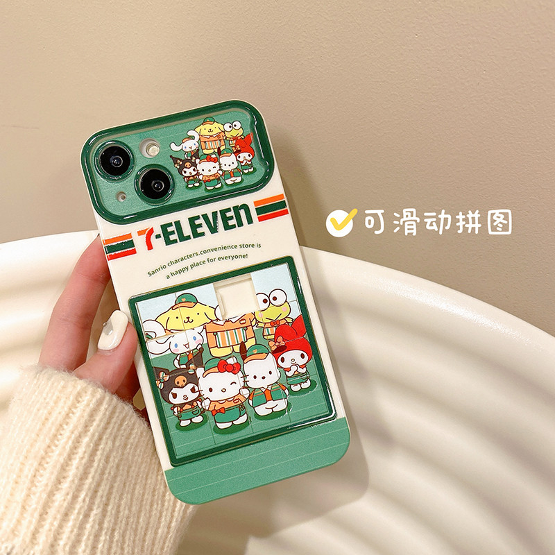 Cartoon Sanrio Toy Story Jigsaw Puzzle Phone Case Compatible for iPhone ...