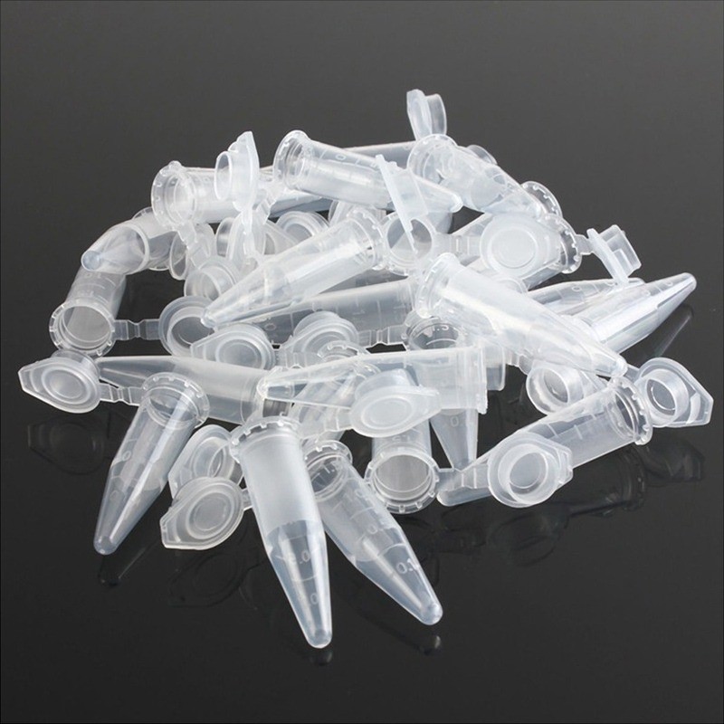 【High Quality】500Pcs 1.5ml Clear Centrifuge Tube Lab Micro Test Tube ...