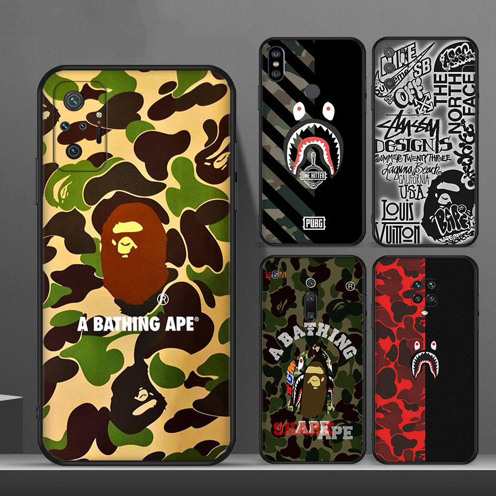 Bape A Bathing Ape Silicone Soft Phone Case Redmi Note 6 Pro Note 7 Pro ...