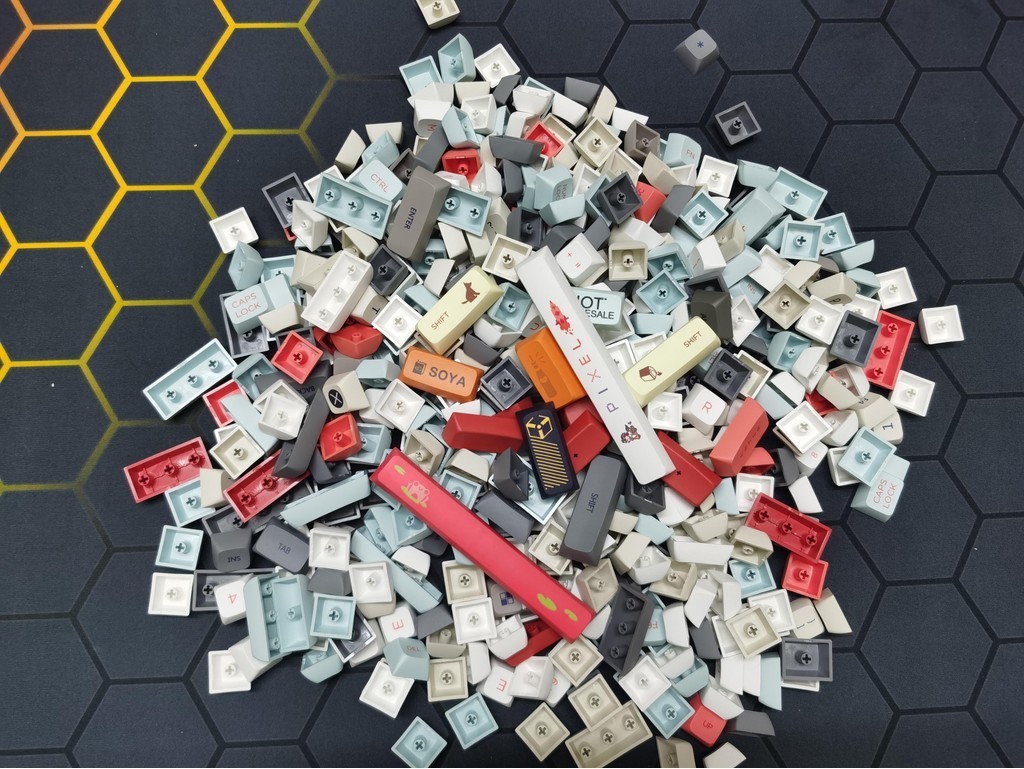 Dye-sublimation PBT Trash Bag Keycaps, XDA/MDA/original Height, Non ...