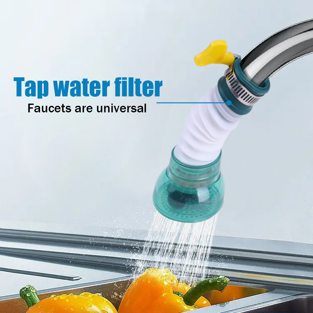 Kitchen Faucet Filters Retractable Splash Water-saving 360 Adjustable ...