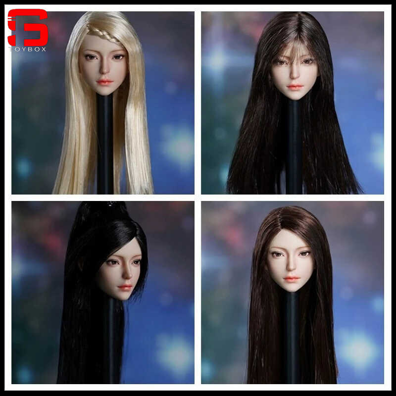 SUPER DUCK Sdh030 1/6 Beauty Girl Head Sculpt Carving Model Fit 12 ...