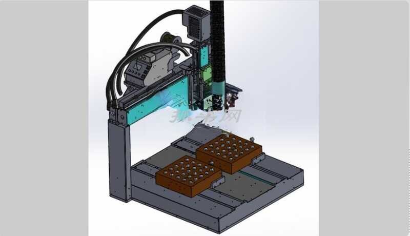 Three axis LED lamp angle soldering machine 3D drawing printing SW ...