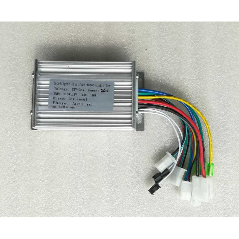 250W 12V 24V DC 6 MOFSET Brushless Controller, BLDC Motor E-Bike E ...