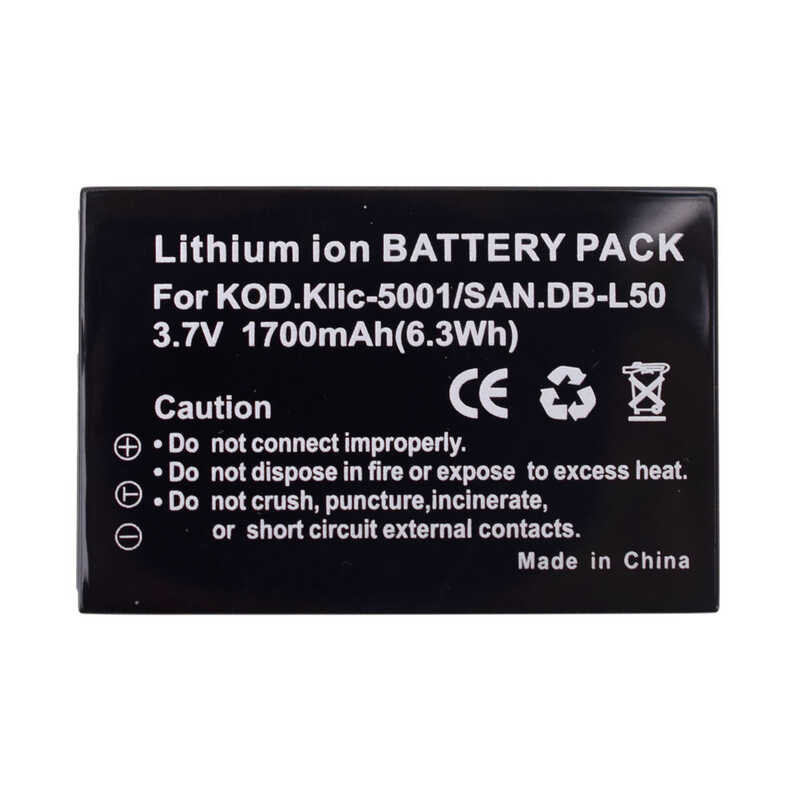 Baterya K5001 Pagpapalit Para Sa Kodak Klic-5001 Battery Easyshare ...