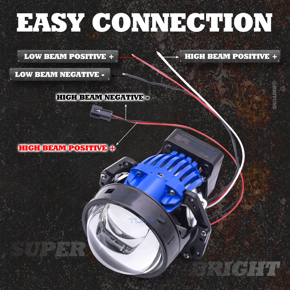 Laser Light 130W Matrix Bi LED Projector Headlight For Hella 3R G5 ...