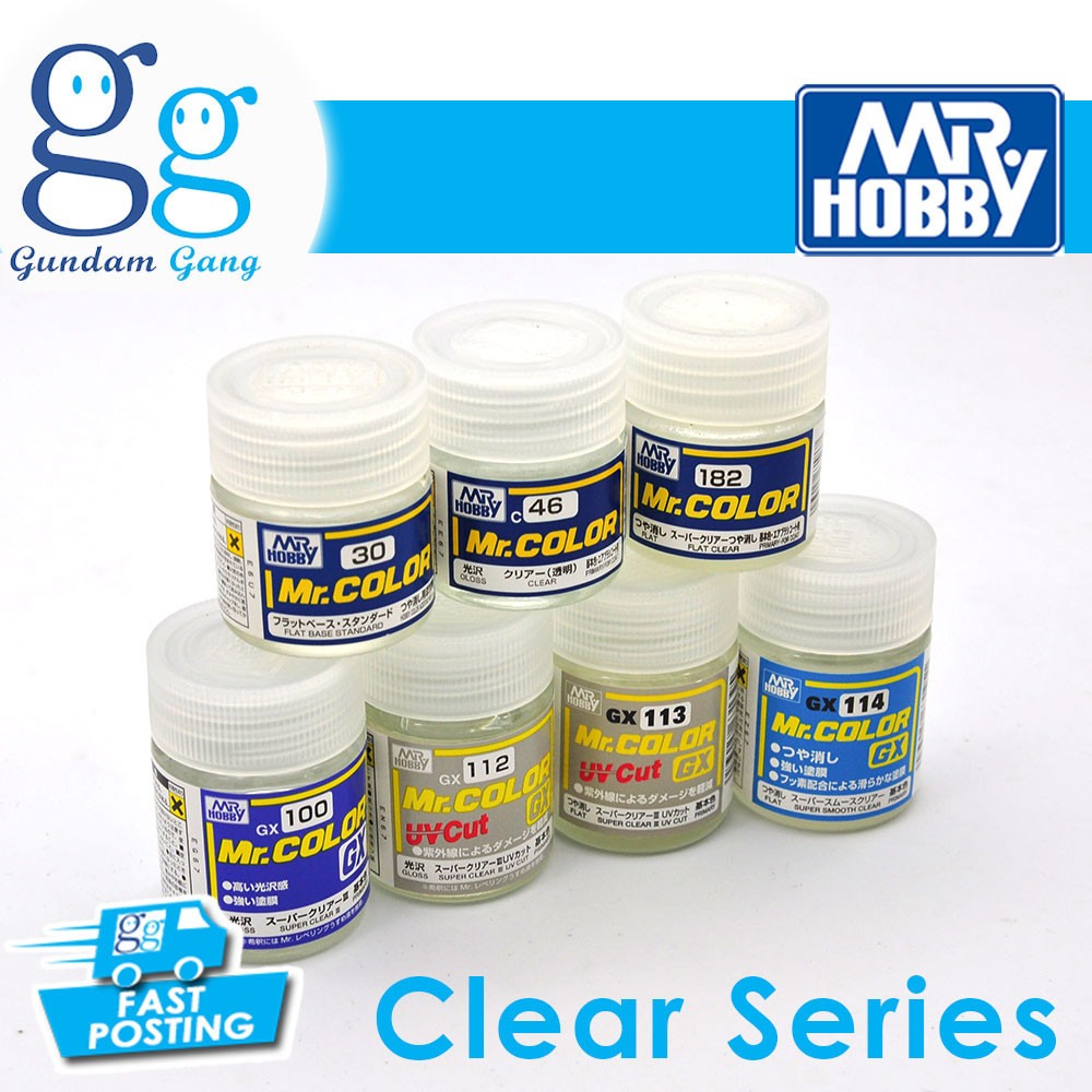 Mr. Color Clear Series C30 C182 GX100 GX112 GX113 GX114 Top Coat ...