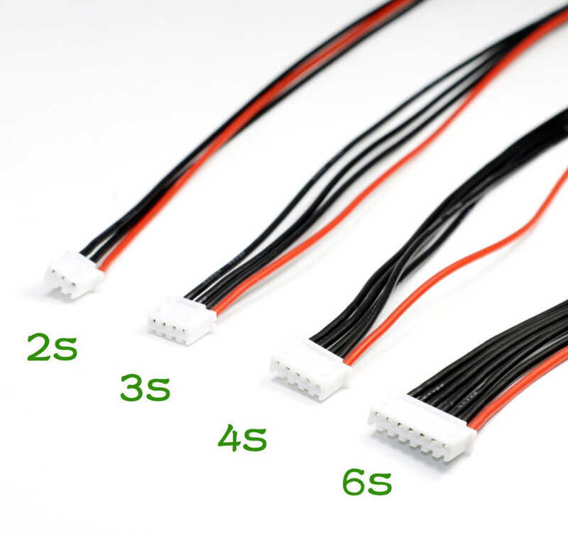 HOBBYMATE JST-XH 2S 3S 4S 6S Lipo Balance Wire Extension Cable Lead ...