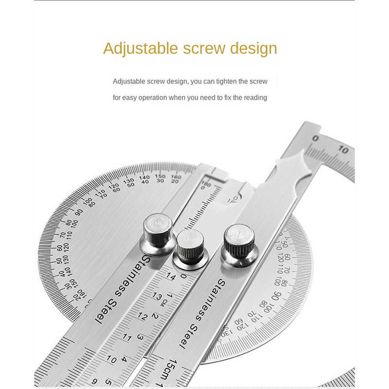 Mga propesyonal na Meter Ruler Gauge Finder Goniometer Conveyor Tool 9 ...