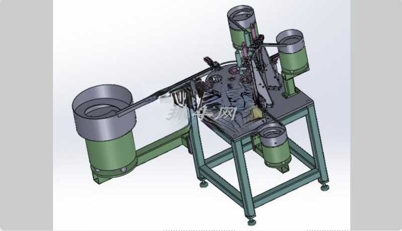 Switch seat automatic screw mechanism 3D drawing printing SW model CAD ...