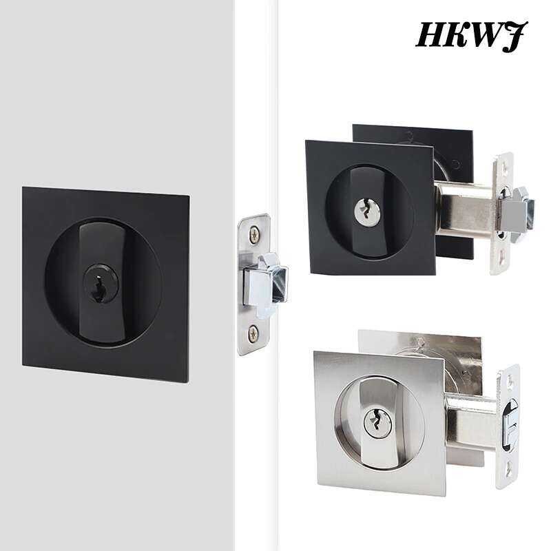 Privacy Square Pocket Na May Keys, Sliding Barn Lock Latch Invisible ...