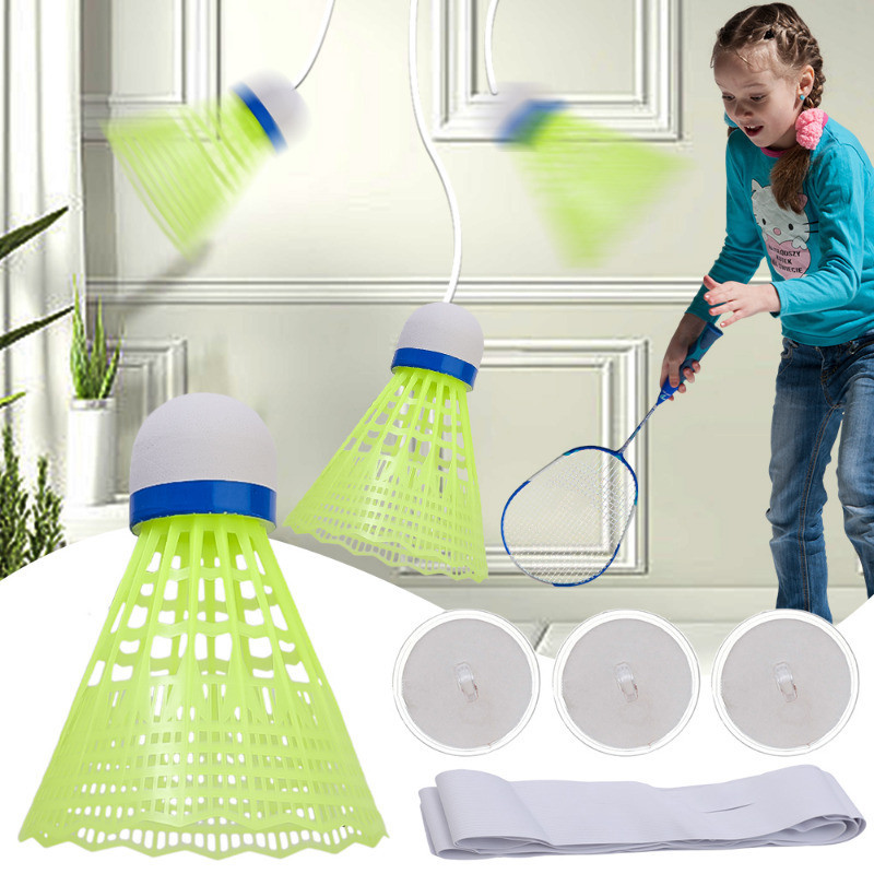 3 Sets Indoor Self Practice Shuttlecock With Elastic Ropes ...