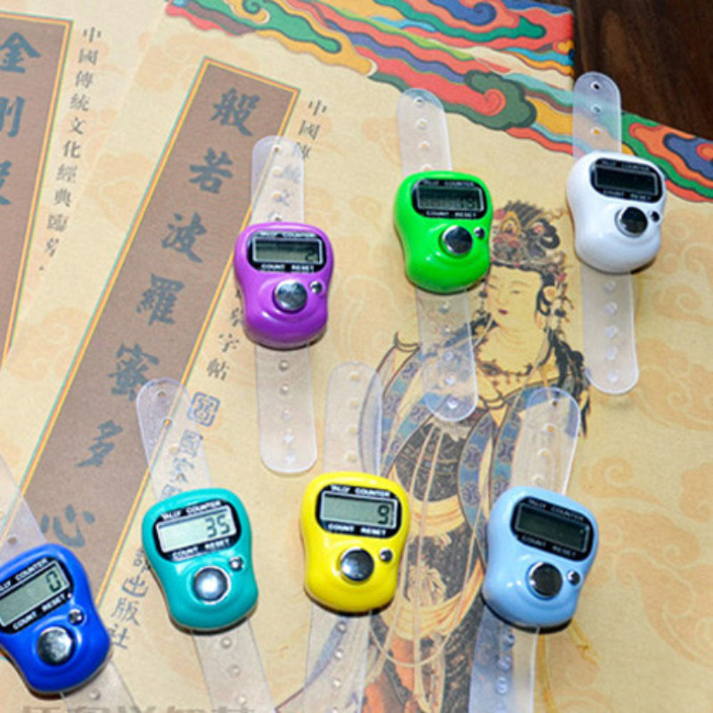 Useful Electronic Row Counter Finger Ring Digit Stitch Marker LCD Tally ...
