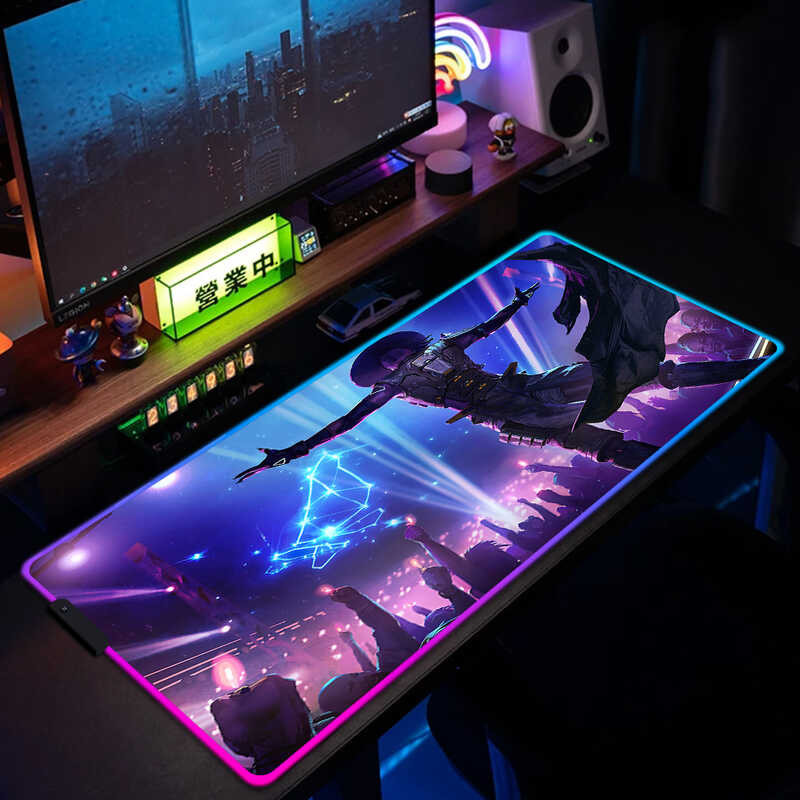 Apex Legends LED Lighting Mouse Pad Gamer Bloodhound Maggie HD Print ...