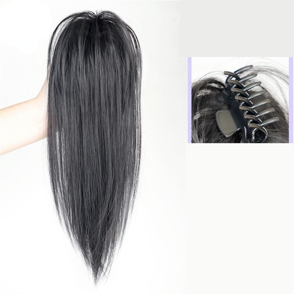 Natural Simulation long straigth Ponytail Grip Clip Wig Waterfall Half ...