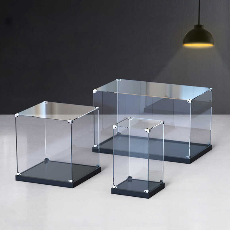 Transparent Acrylic Self-Assembly Box, Removable Cartoon Doll Toy ...