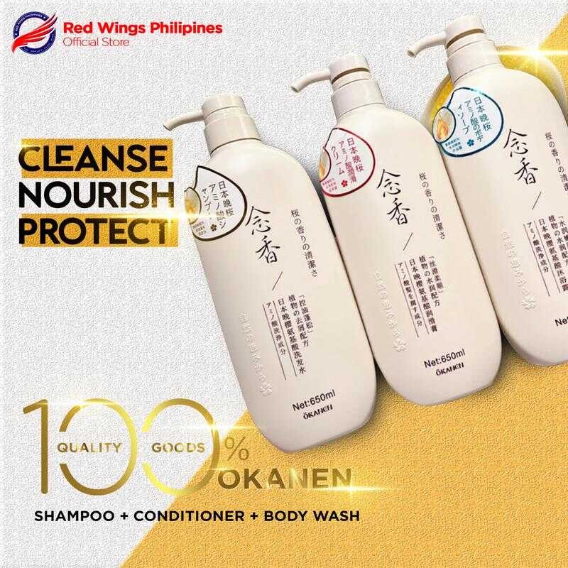 650Ml OKANEN Japan Sakura Shampoo, Conditioner & Body Wash | Shopee ...