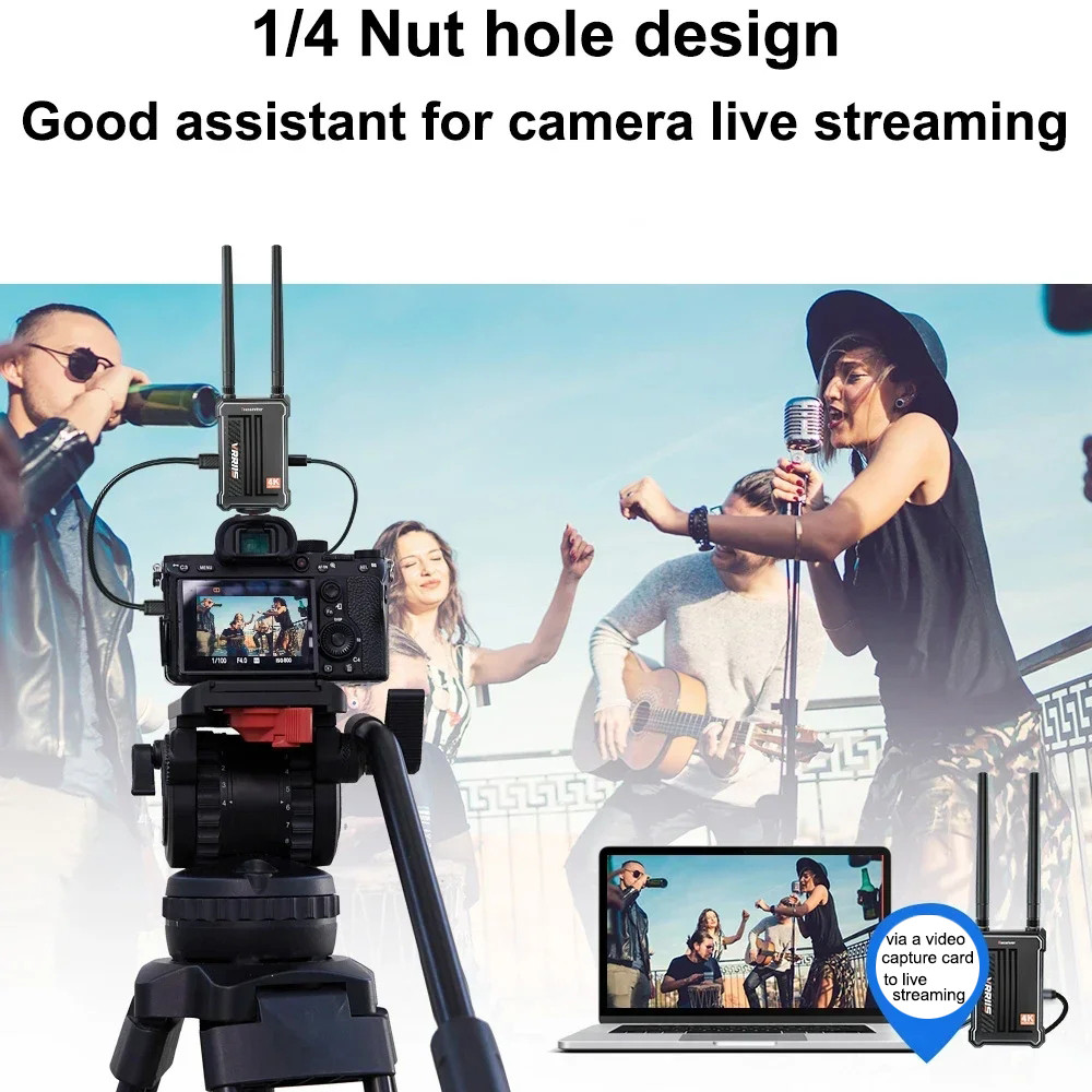 4K Wireless Video Transmission System HDMI Extender Camera Live ...