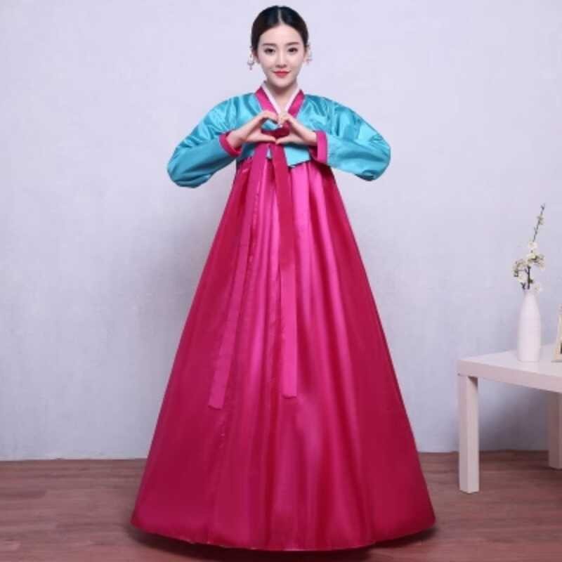 LY Haok Korean Multicolor Traditional Korean Haok Dress Female Korean ...