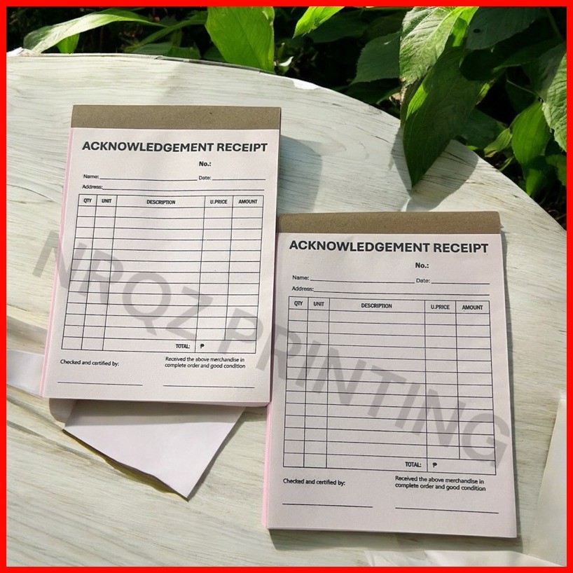 ஐ GENERIC SMALL ACKNOWLEDGMENT RECEIPT CARBONIZED (duplicate) | Shopee ...