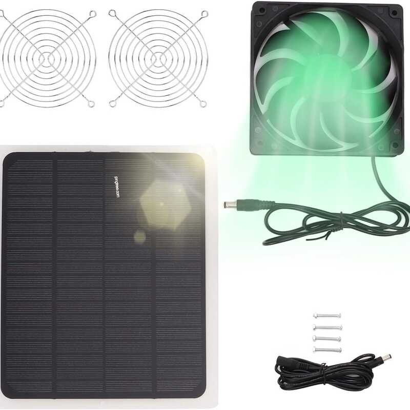 10W Solar Fan, Solar Panel Fan Kit, Waterproof Rating Ip67 | Shopee ...