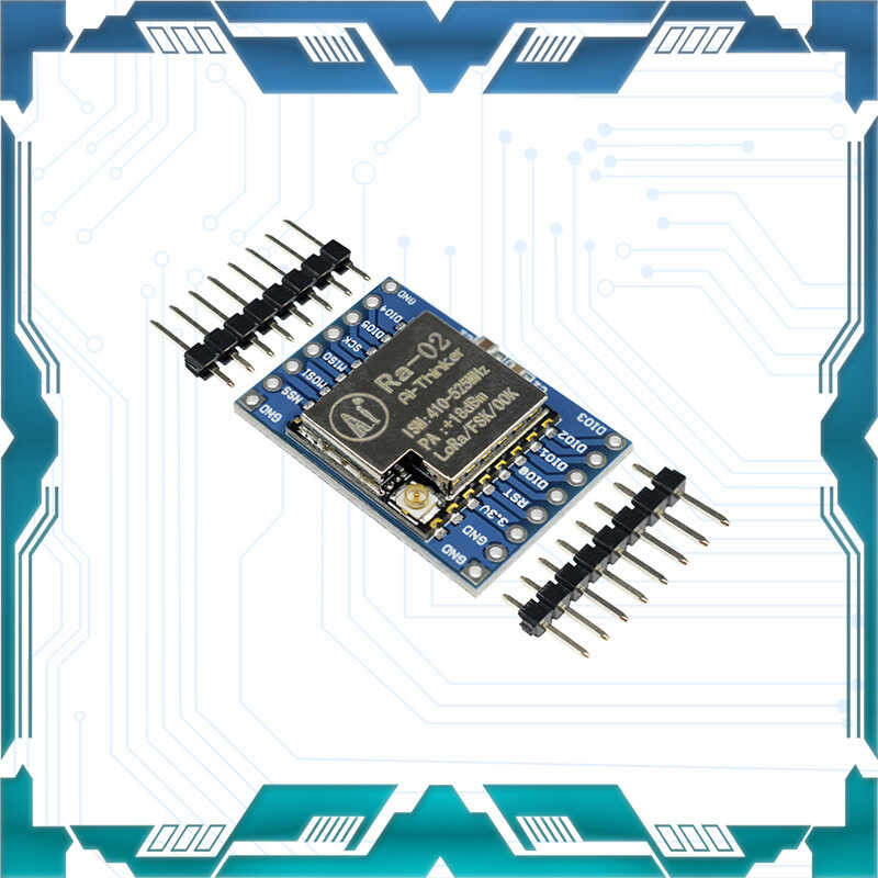 SX1278 LORA module with base plate, Anxinke LORA RA-02 LORA 433MHz ...