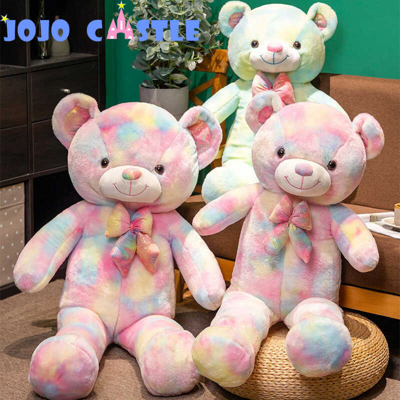 JOJO CASTLE Giant Size Teddy Bear Plushie Rainbow Bear Plush Toy Super ...